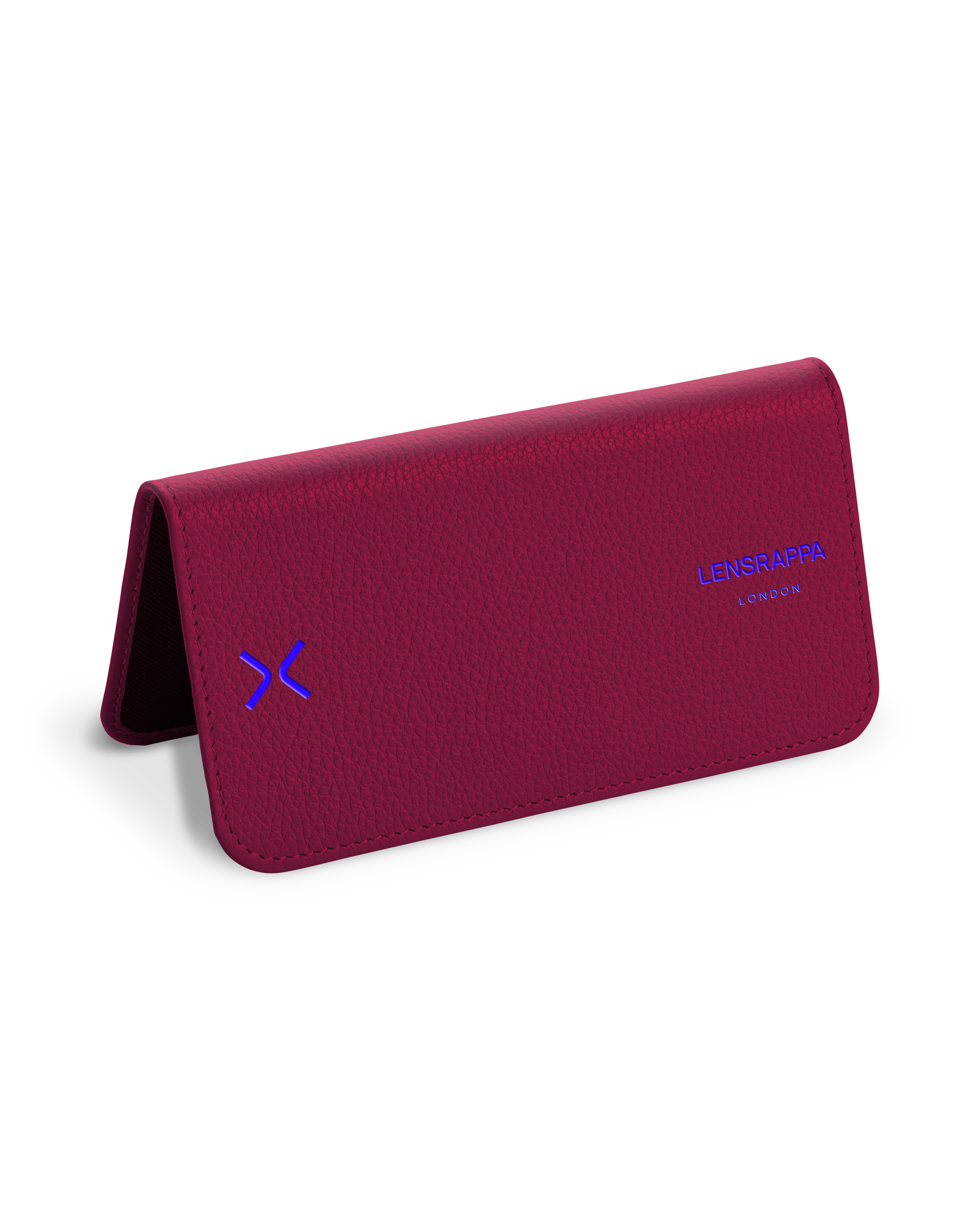Lensrappa | Purple Leather Slim Glasses Case | Dundas & Burgun